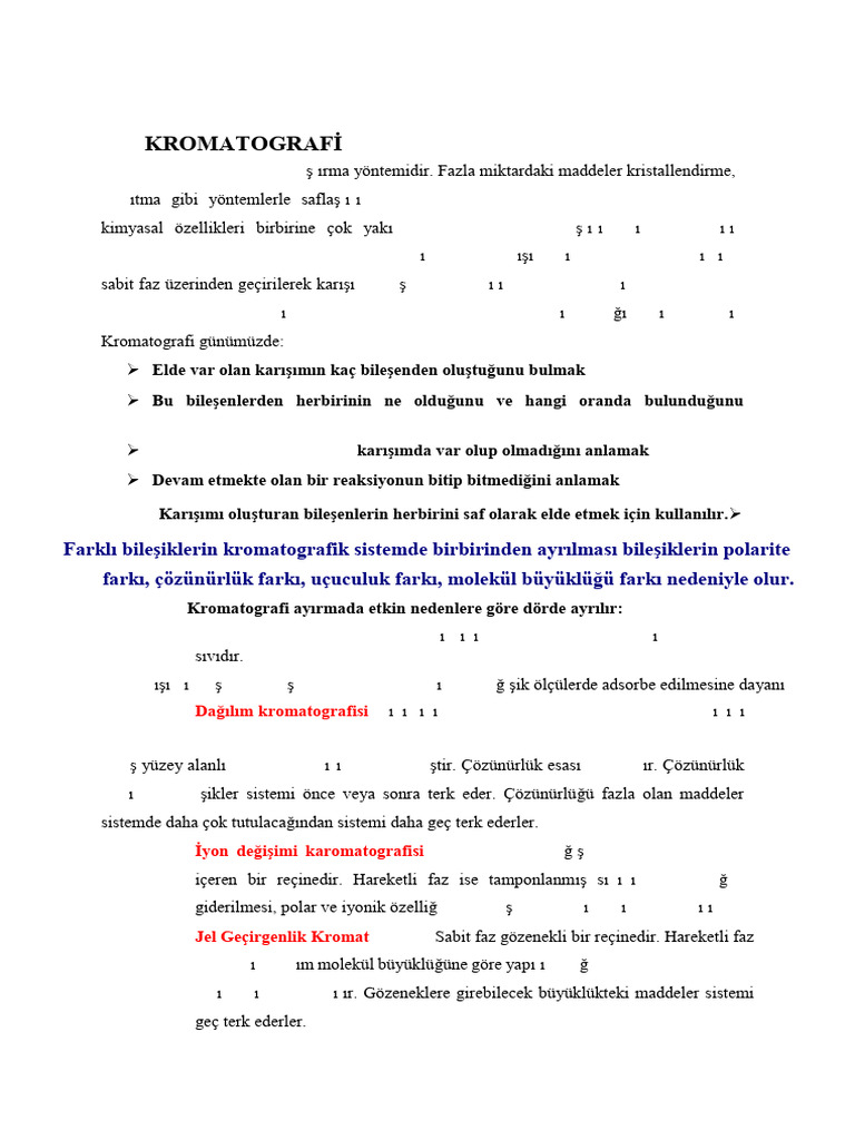 Deney 3 - Kromatografi | PDF