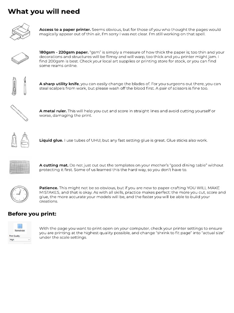 Before You Print | PDF