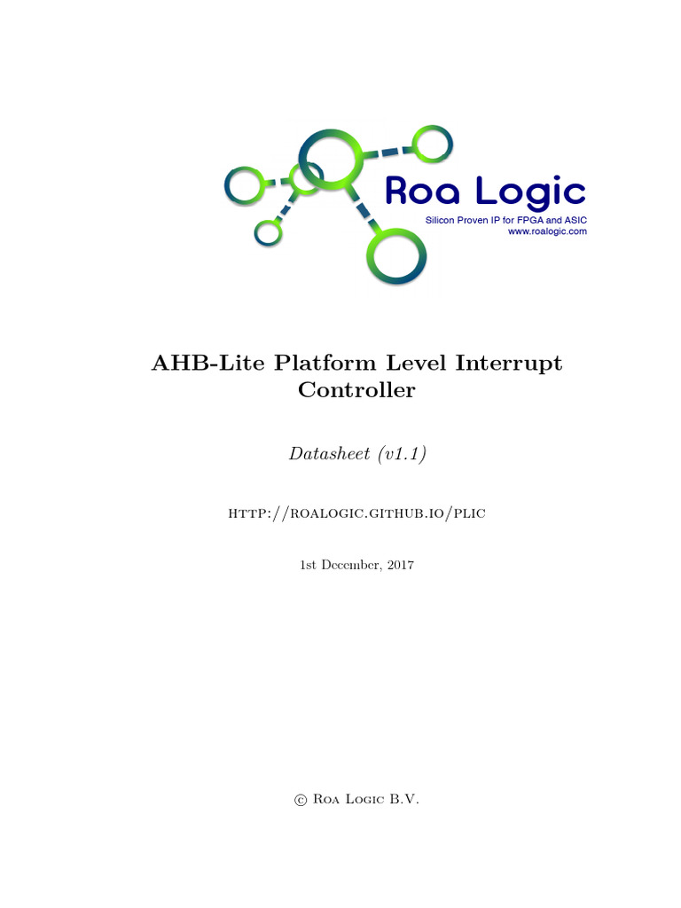 AHB-Lite PLIC Datasheet | PDF | Input/Output | Parameter (Computer ... AHB-Lite PLIC Datasheet | PDF | Input/Output | Parameter (Computer ...