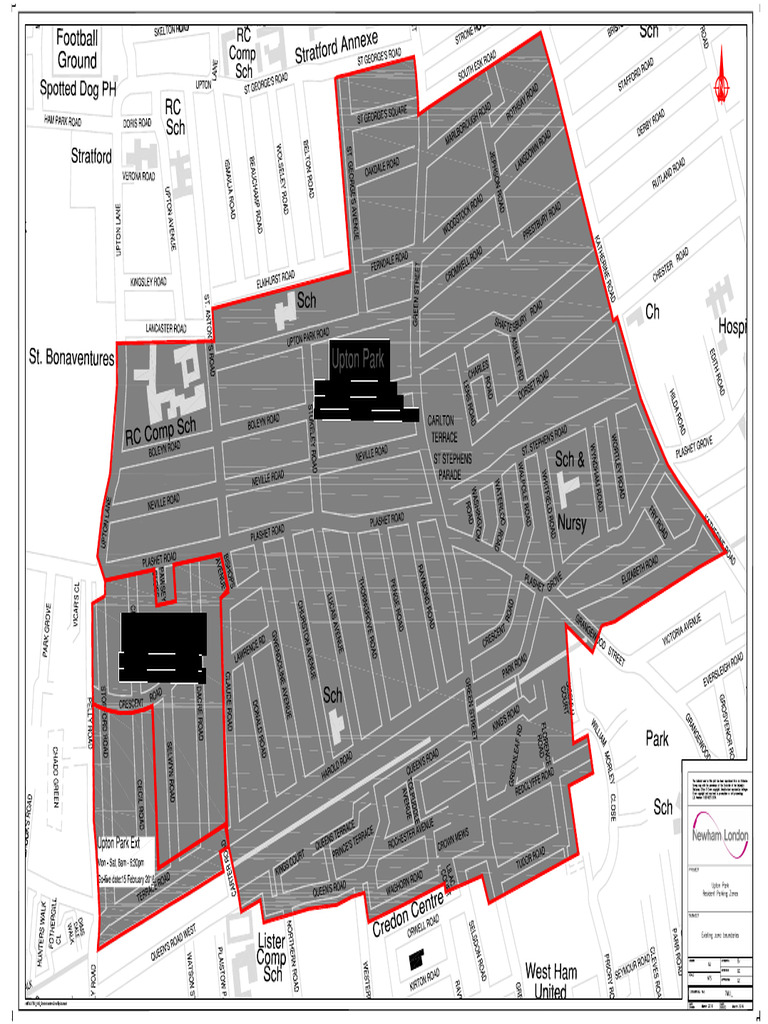 Upton Park RPZ Map | PDF