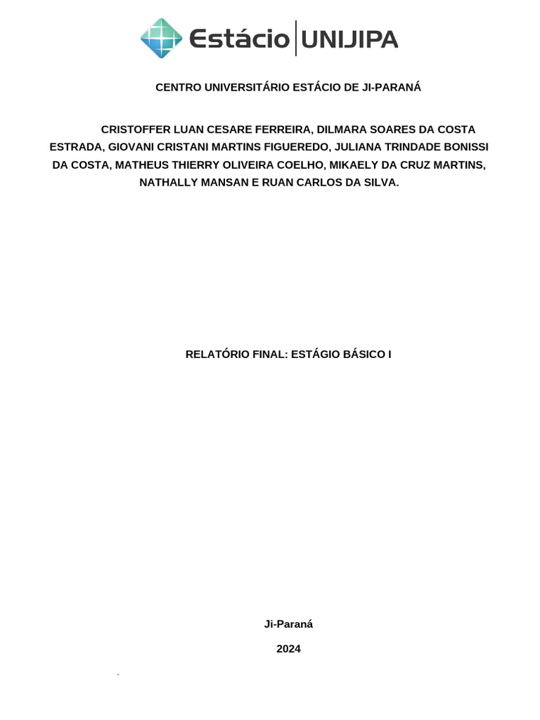 Modelo de Relat Rio Final | PDF | Psicologia | Saúde mental