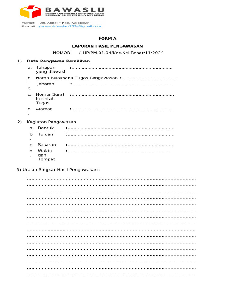 Form A PKD Dan Ptps 2024 | PDF | Komputer