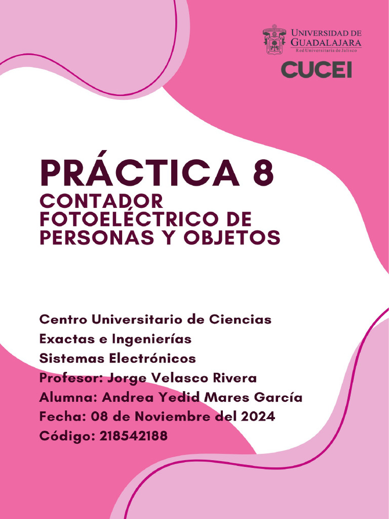 Andrea Mares Práctica 8 | PDF | Electrónica | Sensor