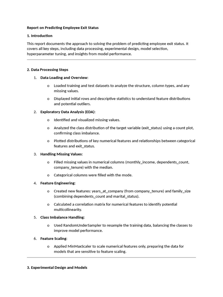 Sample Report | PDF | Cross Validation (Statistics) | Data Analysis