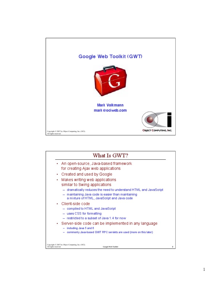Google Web Toolkit (GWT) | PDF | Java Script | Json