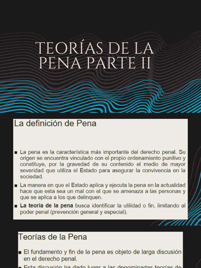 Teorías de La Pena Parte II - Definición - Prevención General y ...