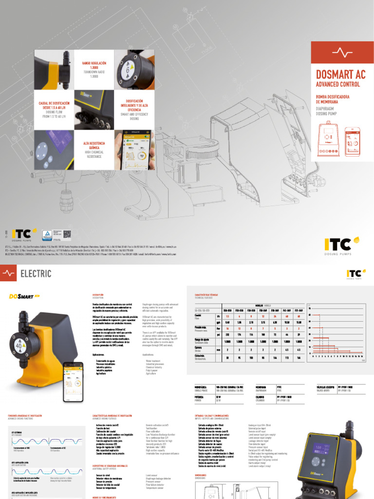 ITC - Electric - DOSmart-AC-EN-ES-Bomba de Membrana | PDF | Engines ...