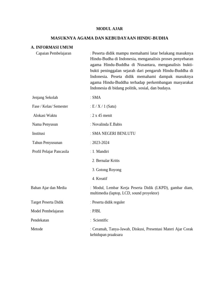 Modul Ajar Helda | PDF