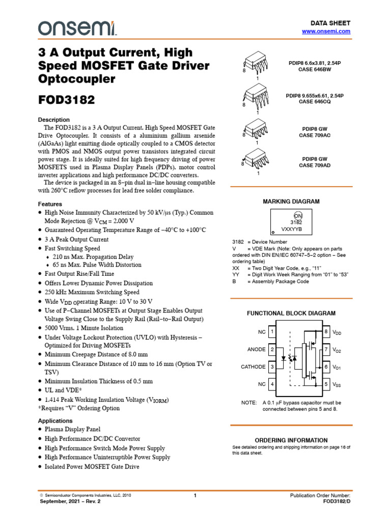 High-Speed MOSFET Gate Driver | PDF | Mosfet | Logic Gate
