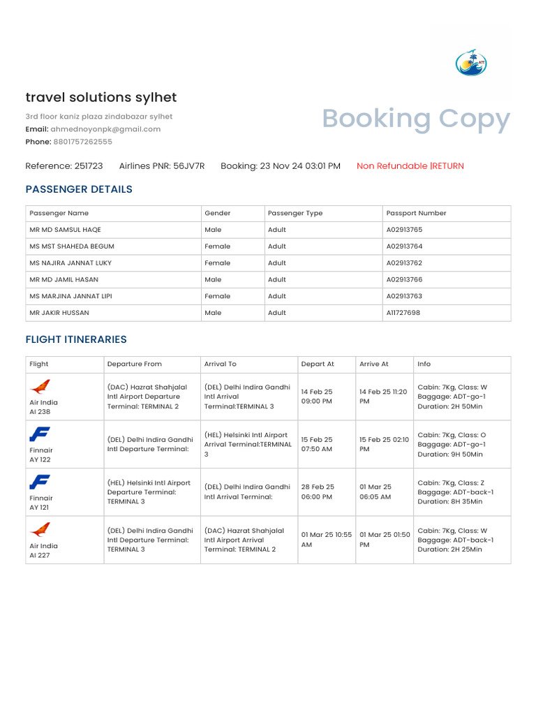 Flight Ticket Confirmation PDF | PDF | Transport Companies | Transport