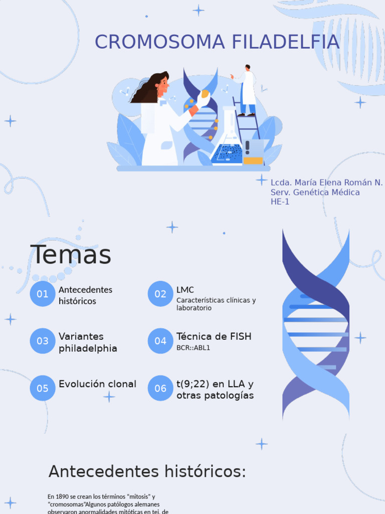 Presenteacion Cromosoma Filadelfia | PDF | Genética | Biología