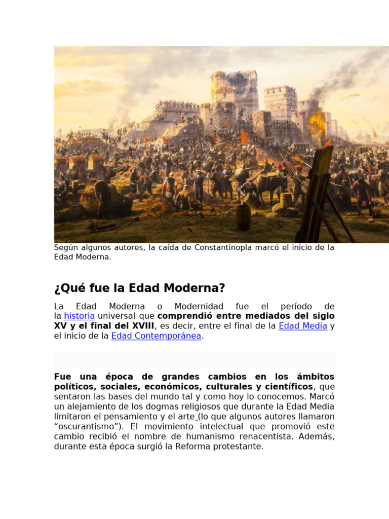 Edad Moderna | PDF | Período moderno temprano | protestantismo