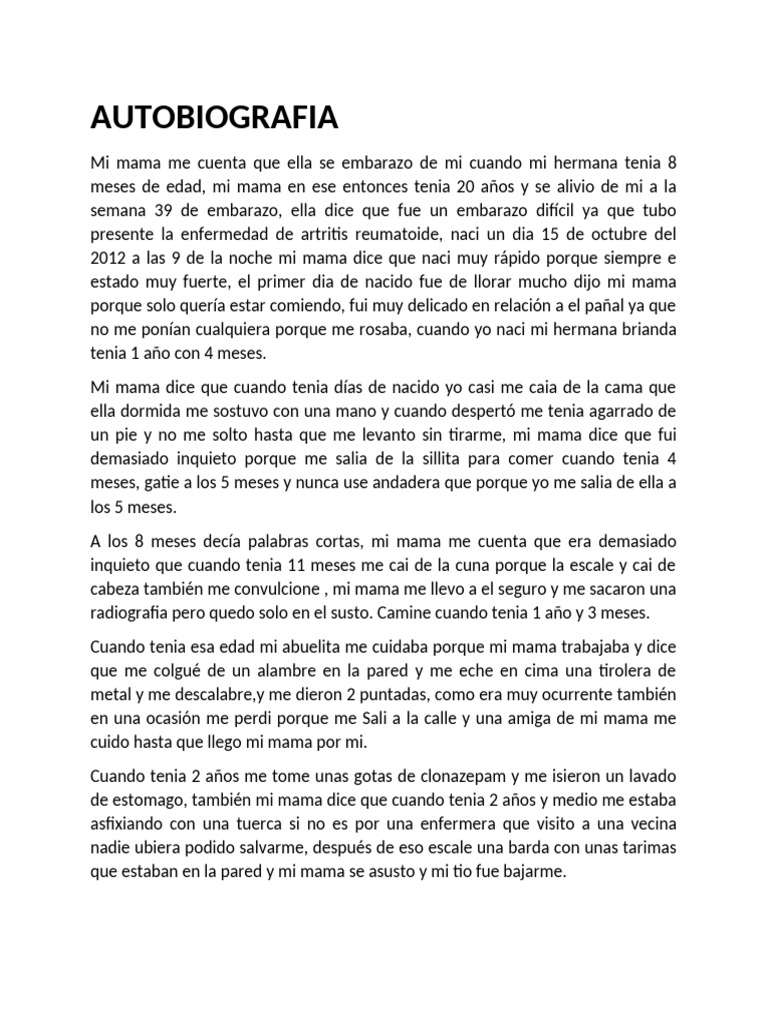 Chuyito Autobiografia | PDF