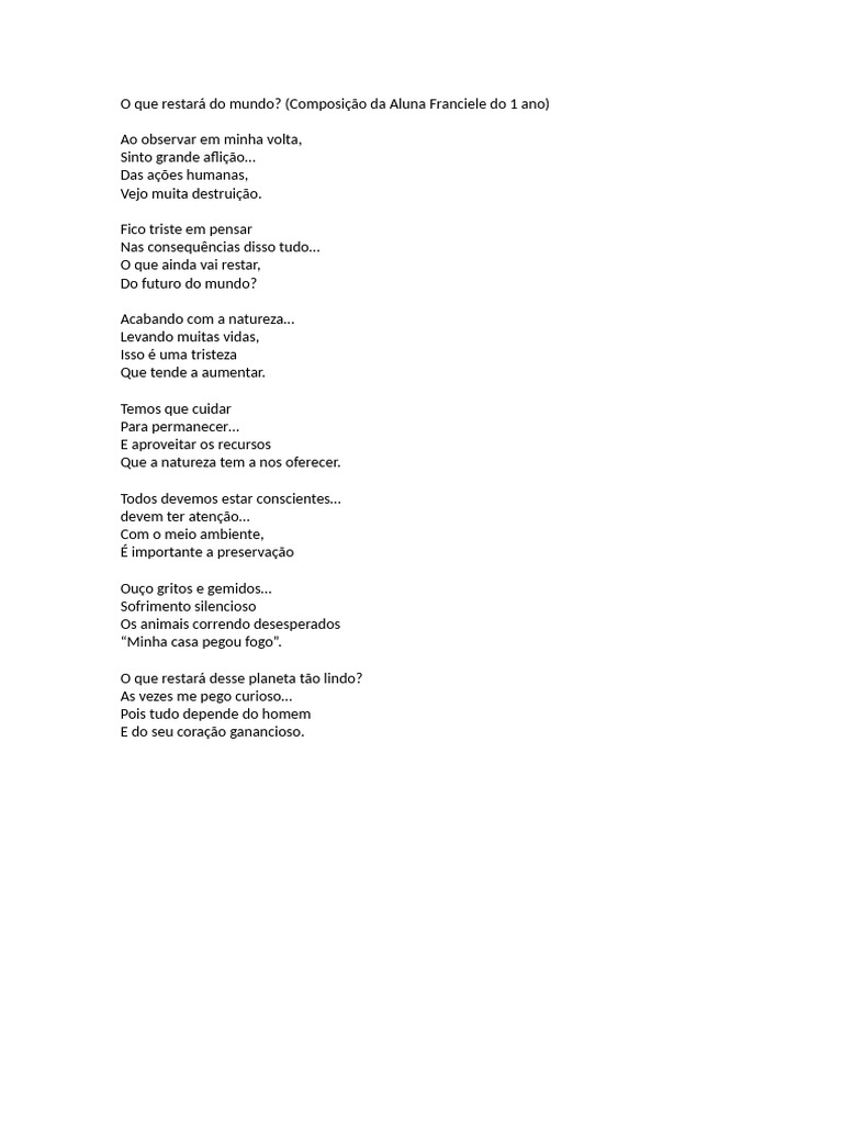 Poema 1 | PDF