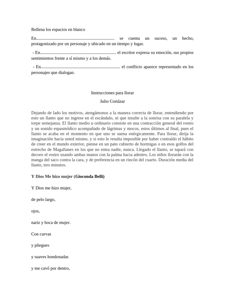 Actividad Generos Literarios | PDF | Ficciones de misterio, "thriller ...