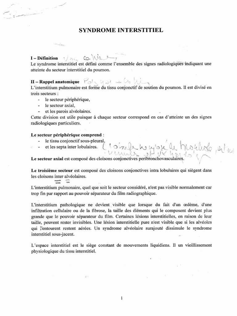 01-Syndrome Interstitiel | PDF