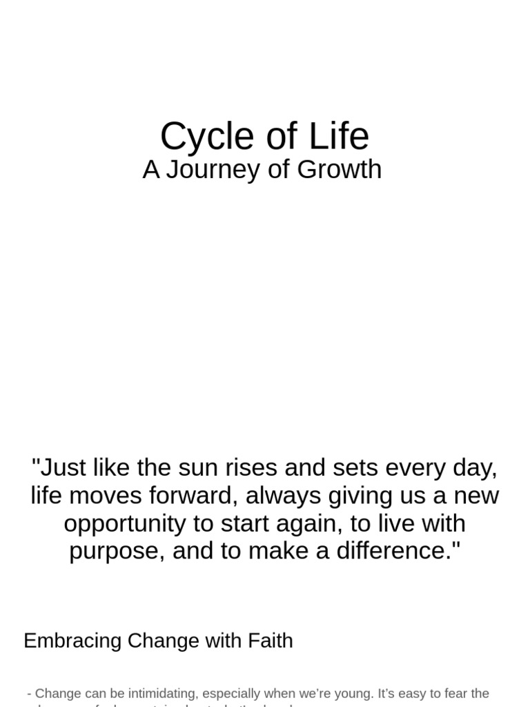 Cycle of Life | PDF | Faith | Hope