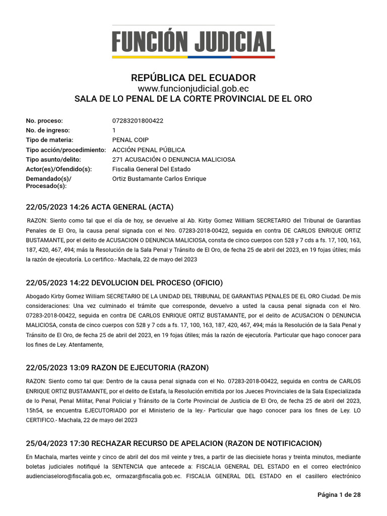 Expel 07283201800422 24829863 11112024 | PDF | Queja | Apelación