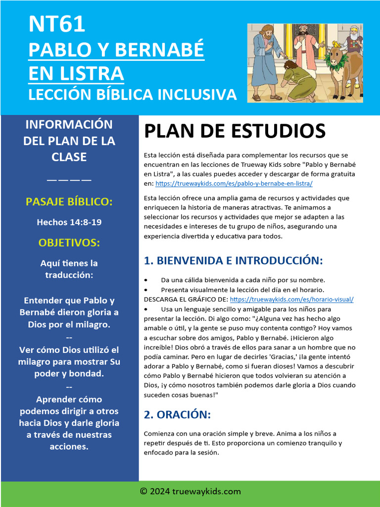 NT61 Pablo y Bernabé en Listra Inc | PDF | Amor | Pablo el apóstol