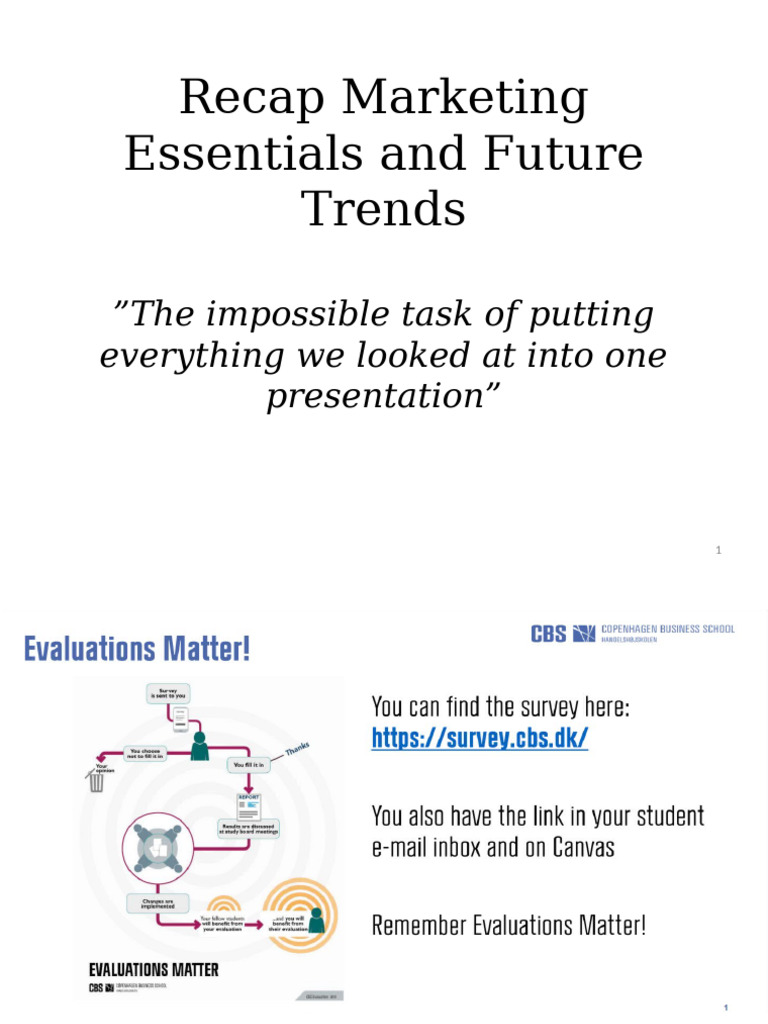 Recap Slidepack-1-1 | PDF | Market Segmentation | Pricing