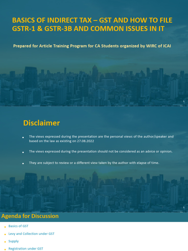 GST Basic | PDF | Value Added Tax | Invoice