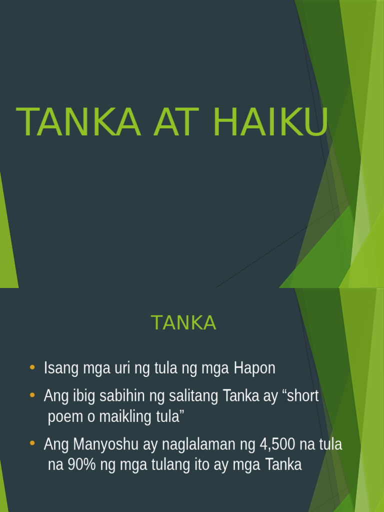 Tanka at Haiku | PDF