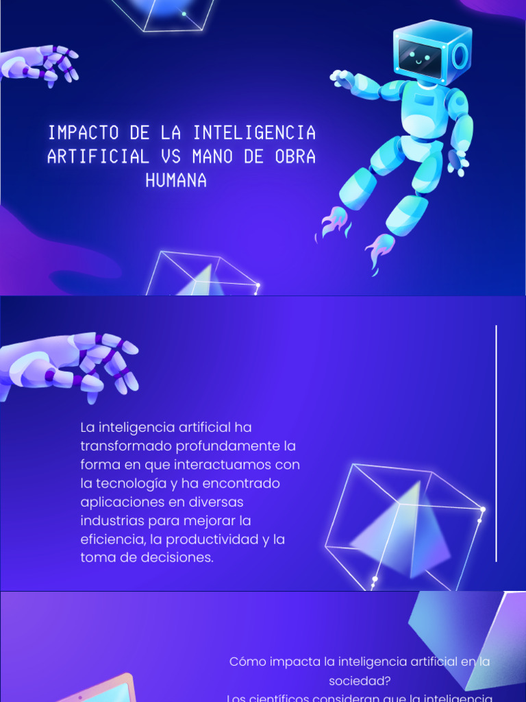 Impacto de La Inteligencia Artificial Vs Mano de Obra Humana | PDF