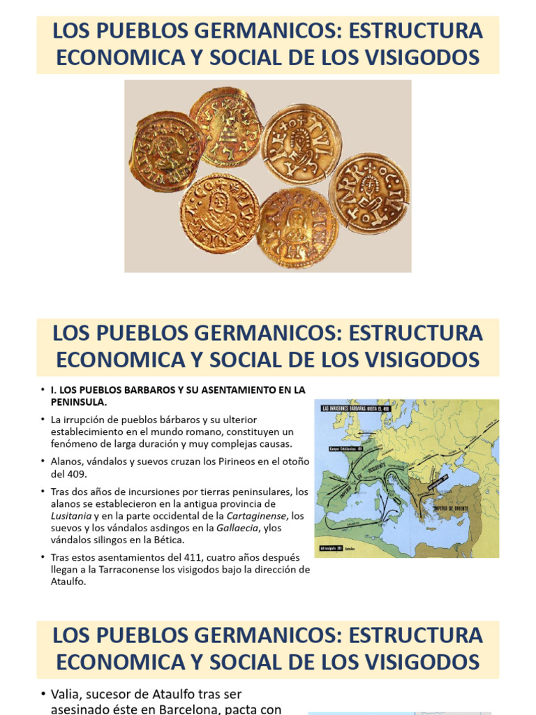 Estructura Social y Económica Visigoda | PDF | Pueblos germánicos ...