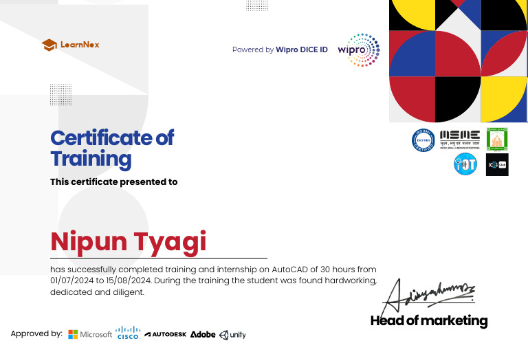 Nipun Tyagi Training Certificate | PDF | Computers