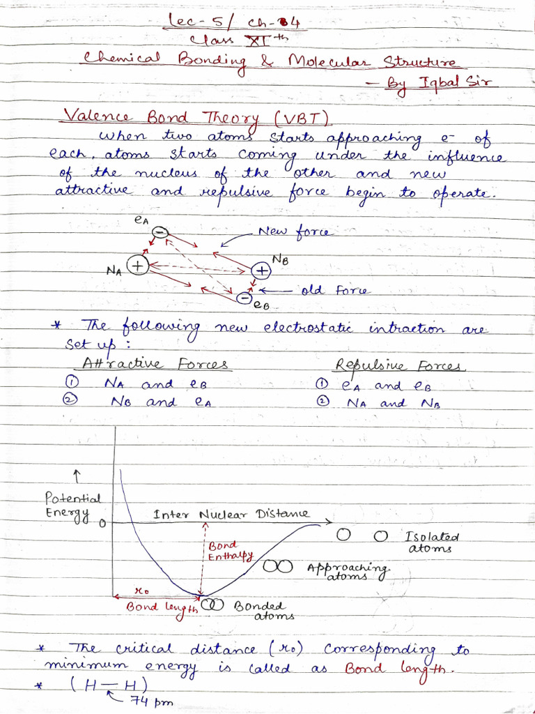 Chemical Bonding & Molecular Structure 4 | PDF