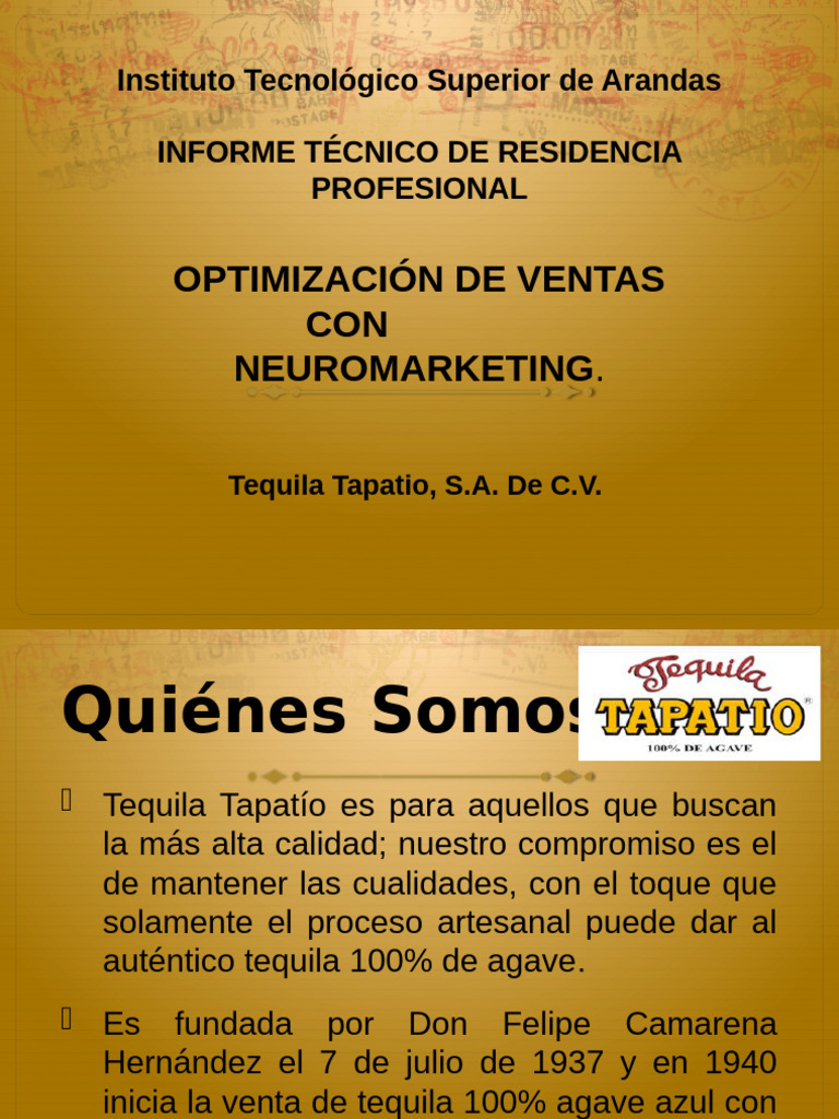 Presentacion ITRP Neuromarketing Tequila-Tapatio. - 022332 | PDF ...