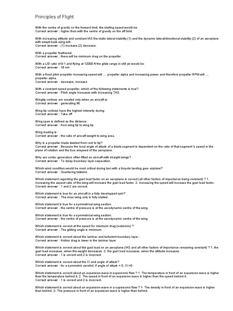 Principles of Flight | PDF | Flight Control Surfaces | Drag (Physics)
