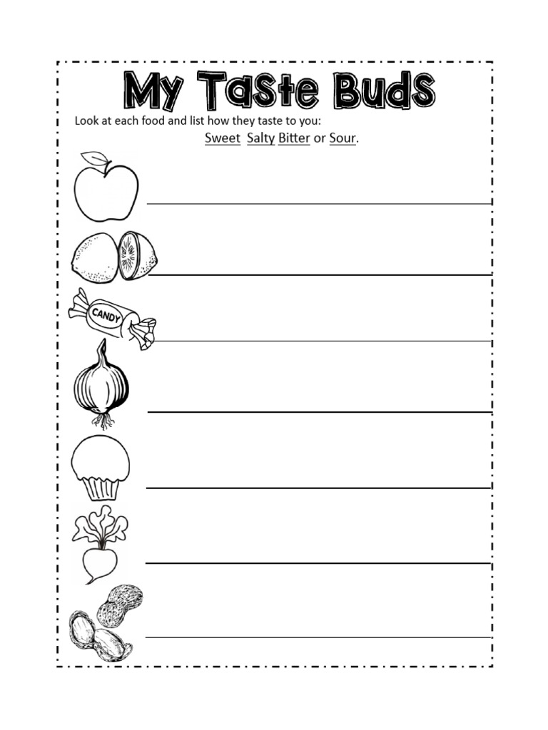 Five Senses Worksheet | PDF
