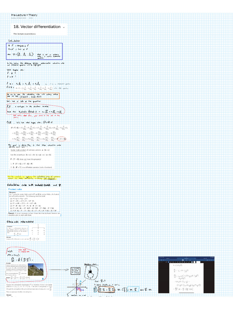 Vector Calculus: Vector Differentiation | PDF
