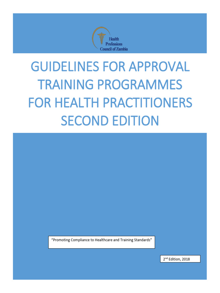 Health Practitioner Training Guidelines | PDF | Curriculum | Teachers