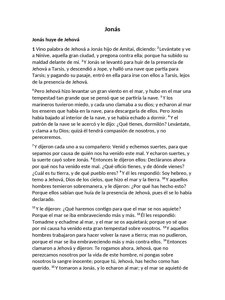 Jonás | PDF | Jonás