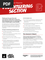 Bronze DofE Assessor's Report Template | PDF | Computing