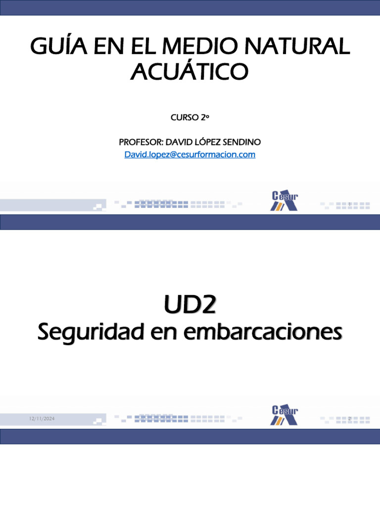 UD2 - Seguridad en Embarcaciones | PDF | Embarcación | Envío