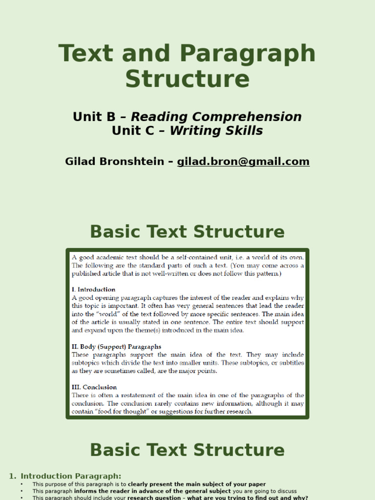 Effective Paragraph Structure Guide | PDF | Happiness | Paragraph