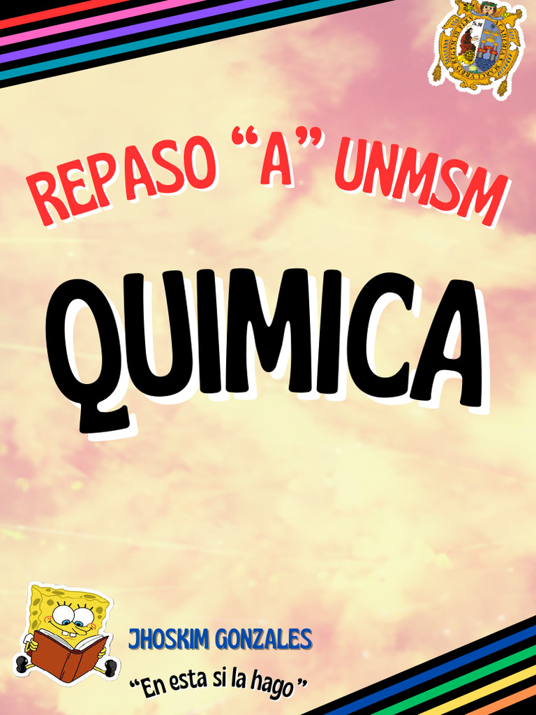 Repaso A Quimicaa Preg REPASO UNMSM | PDF