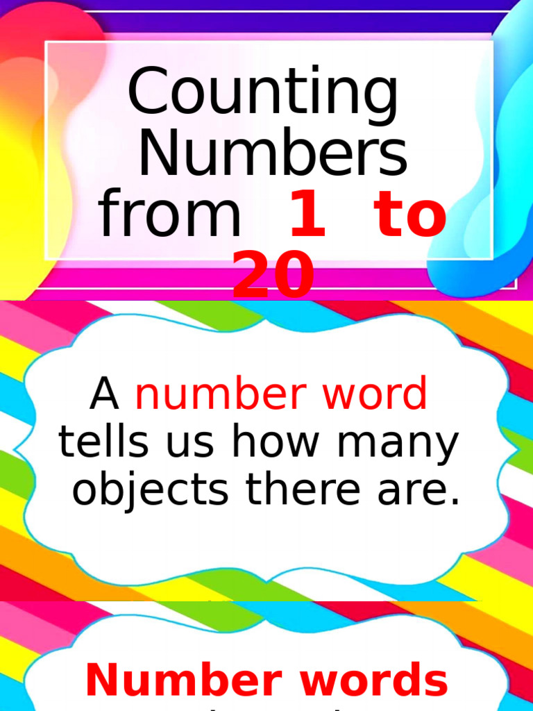 K2 Counting-Numbers 0 To 20 | PDF | Home & Garden