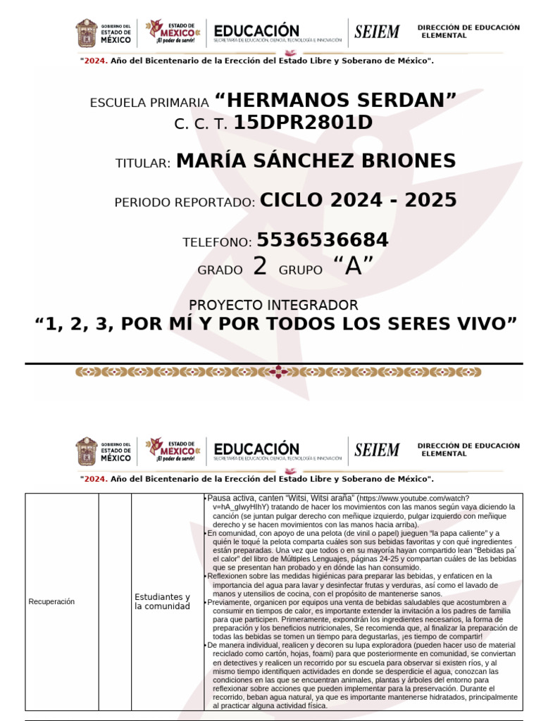 Proyecto Segundo | PDF | Agua