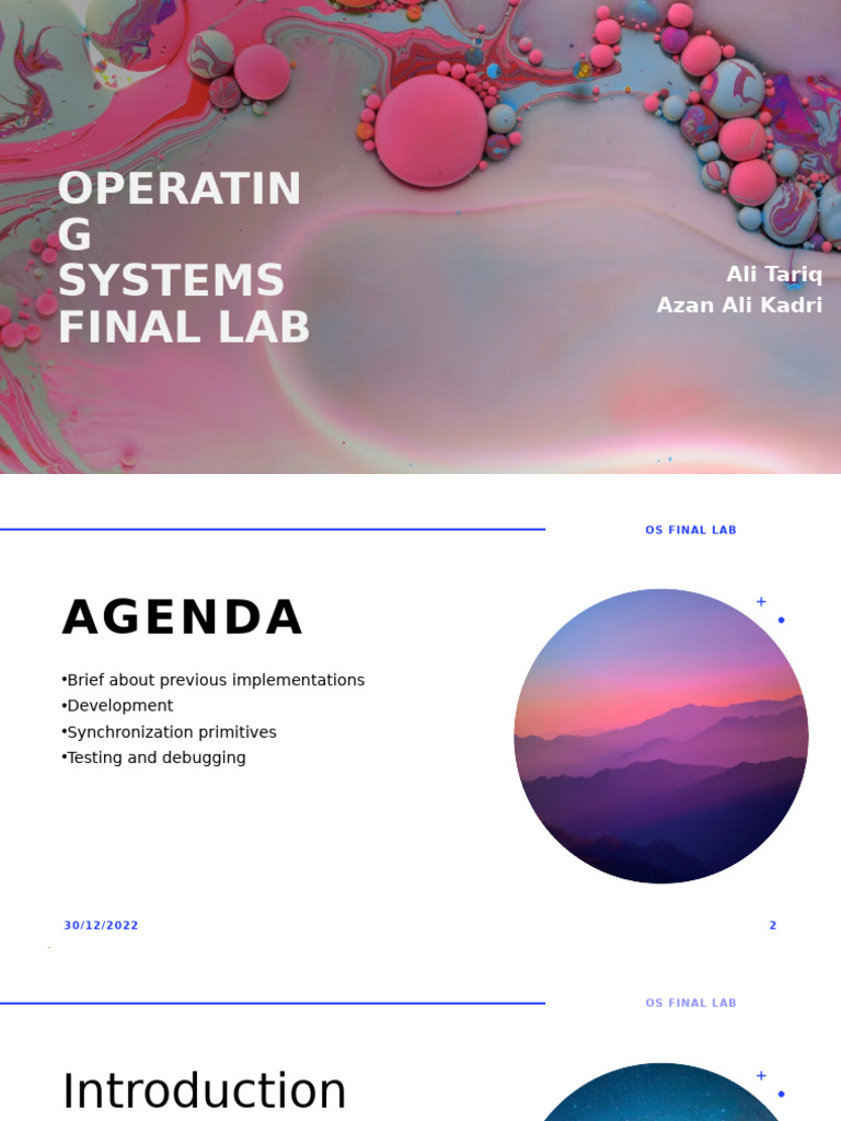 Operating Systems Final Lab Presentation | PDF | File System | Thread (Computing)