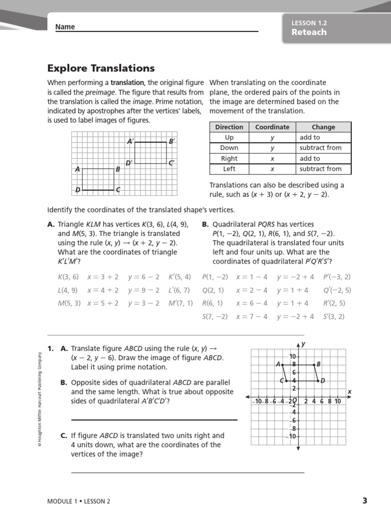 Translations Grade 8 | PDF | Geometric Shapes | Mathematics