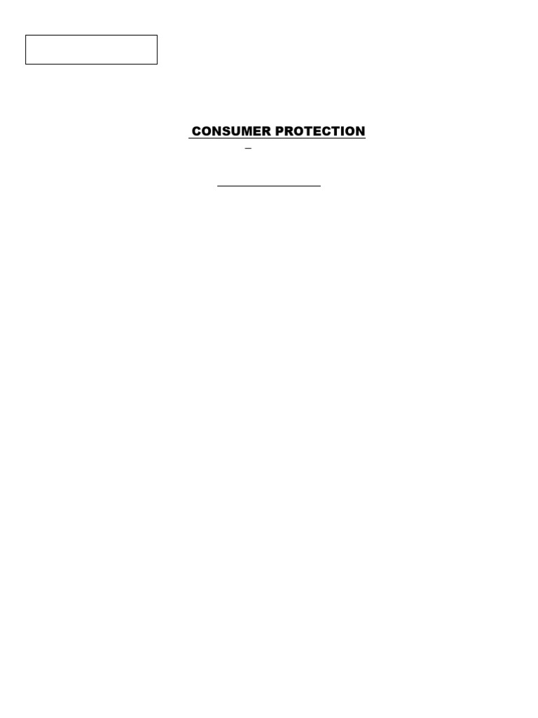 Audit Course III Sem Consumer Protection | PDF | Product Liability ...