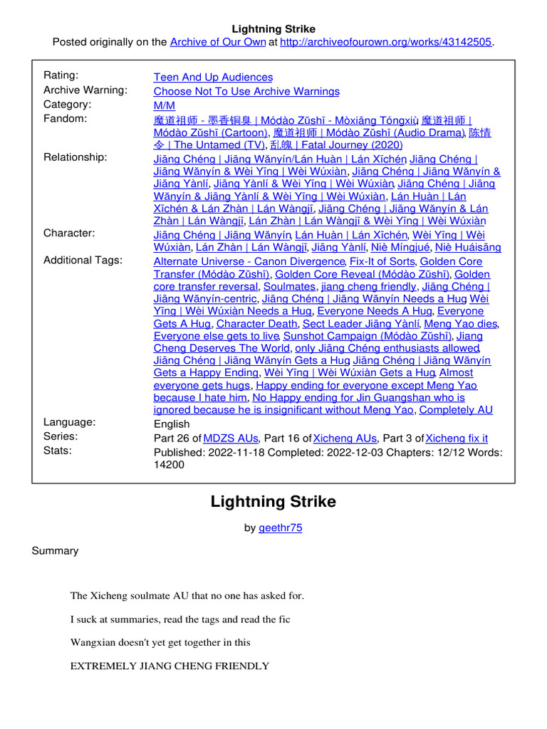 Lightning Strike | PDF