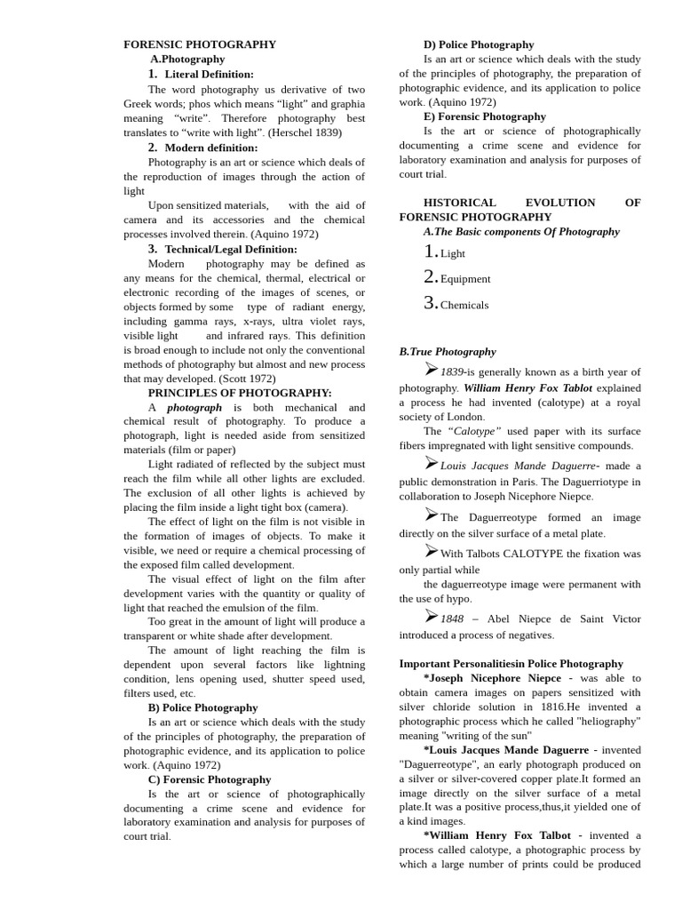 FOSC 1 lecture ca 2 | PDF | Camera | Camera Lens
