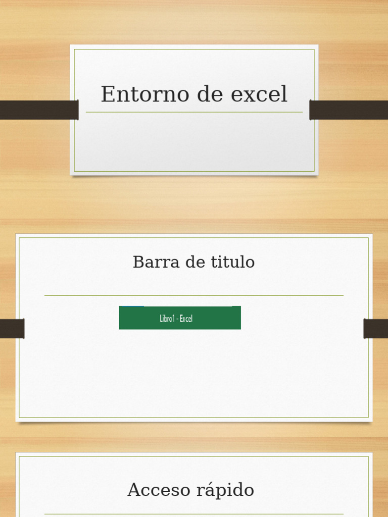 Entorno de Excel | PDF