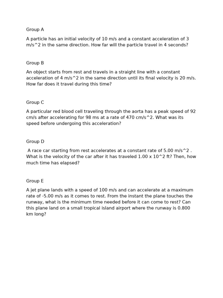 Big 5 Equations For Groups | PDF