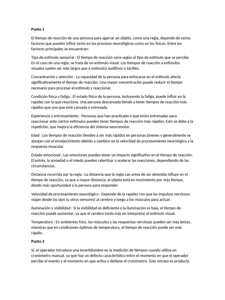 Primeros 4 Puntos Informe 4 | PDF | Las emociones | Incertidumbre